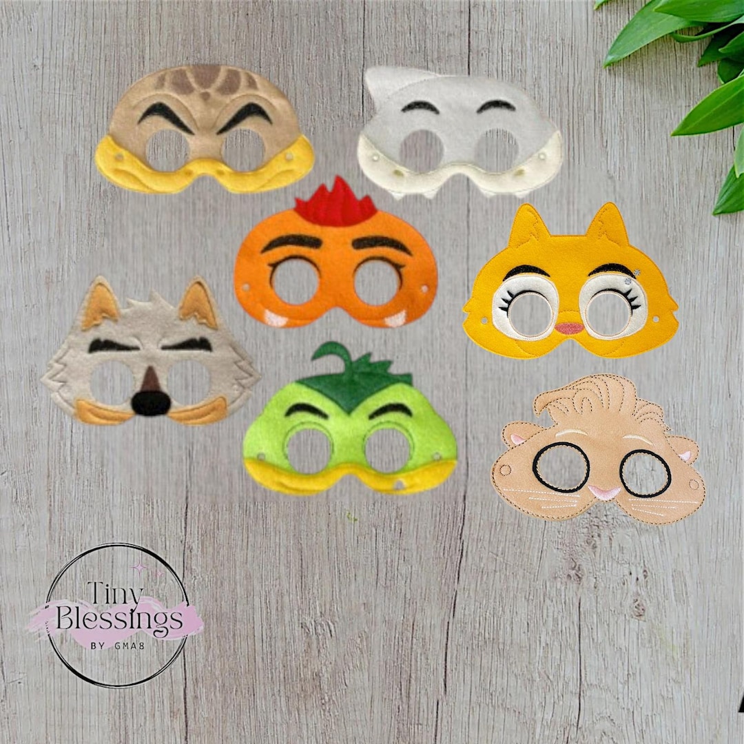 Bad Guys Inspired Pretend Play Felt Masks - Etsy Canada