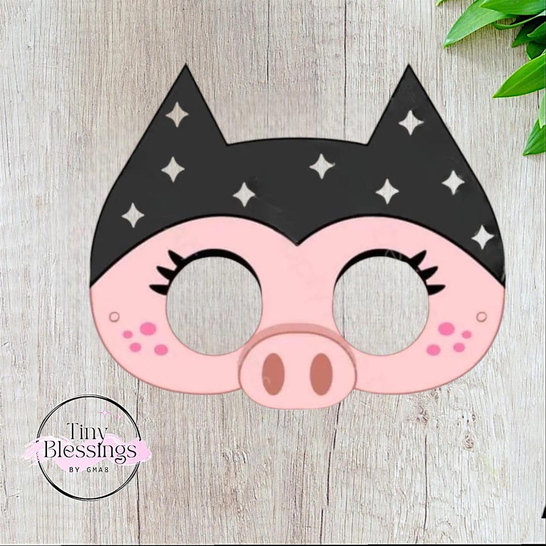 Rosita Dancing Pig Pretend Play Felt Mask - Etsy