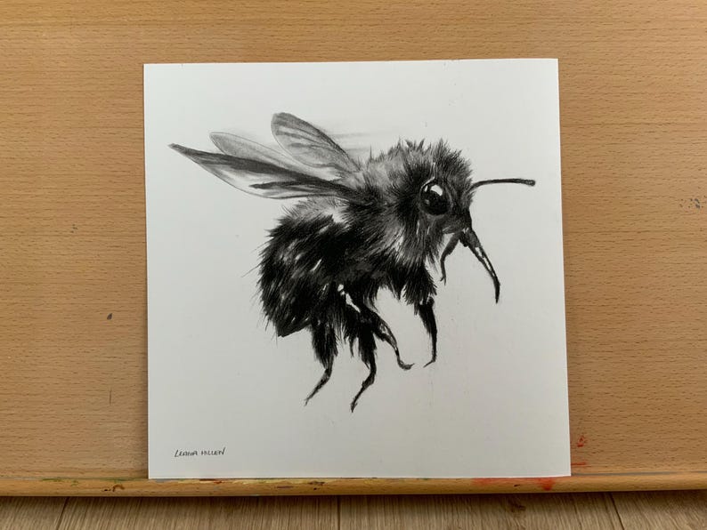 Original, NOT A PRINT - Humble Bumble, Bee Drawing, Bumble Bee Art ...