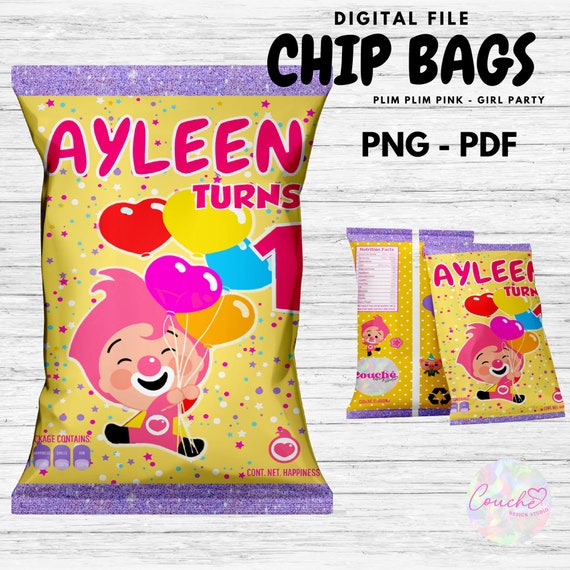 Plim Plim Pink Chip Bag Digital File Plim Plim El Payaso Etsy Porn