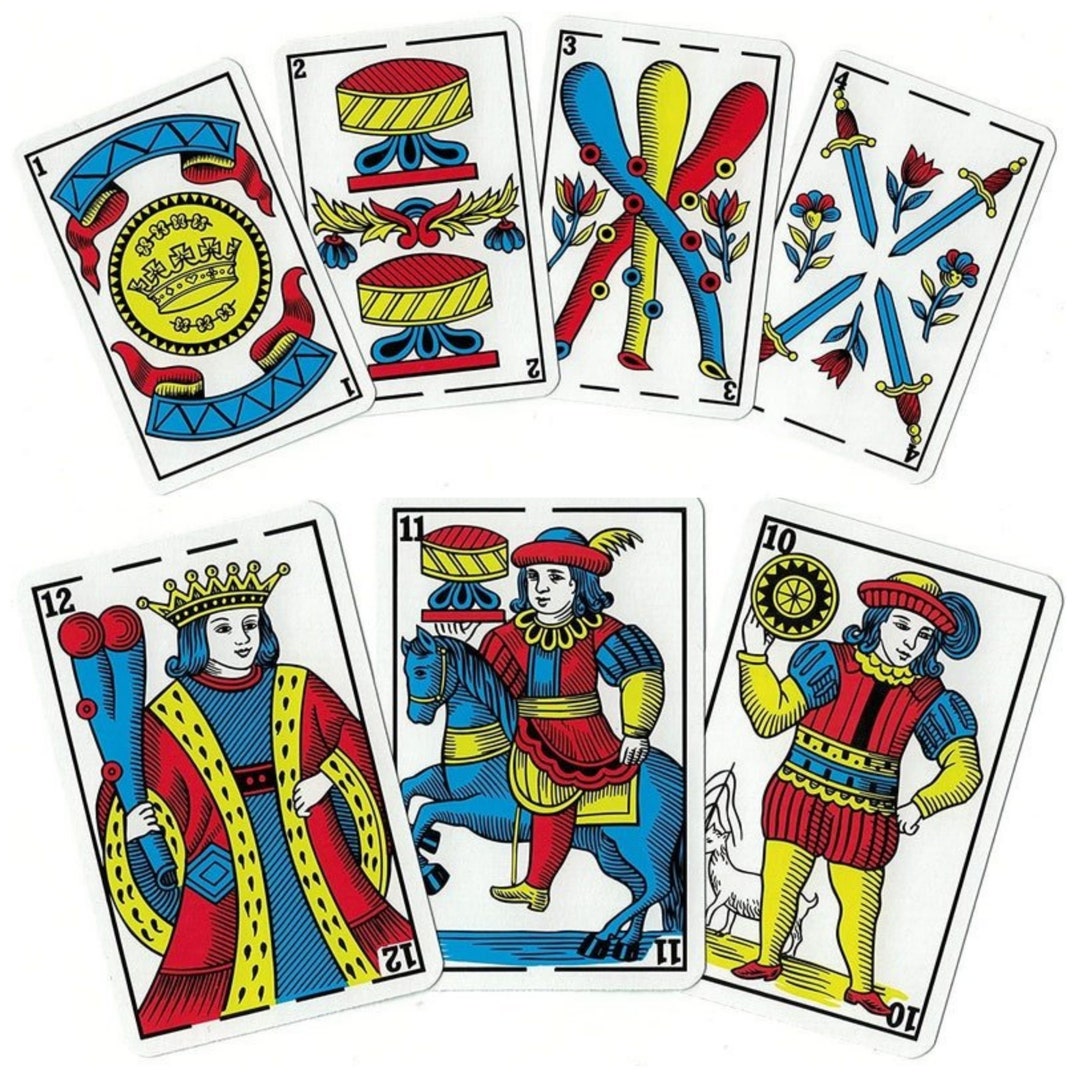 Morocco Playing CARDS 40 Cartes Karta Moroccan Jeu Naipes and - Etsy