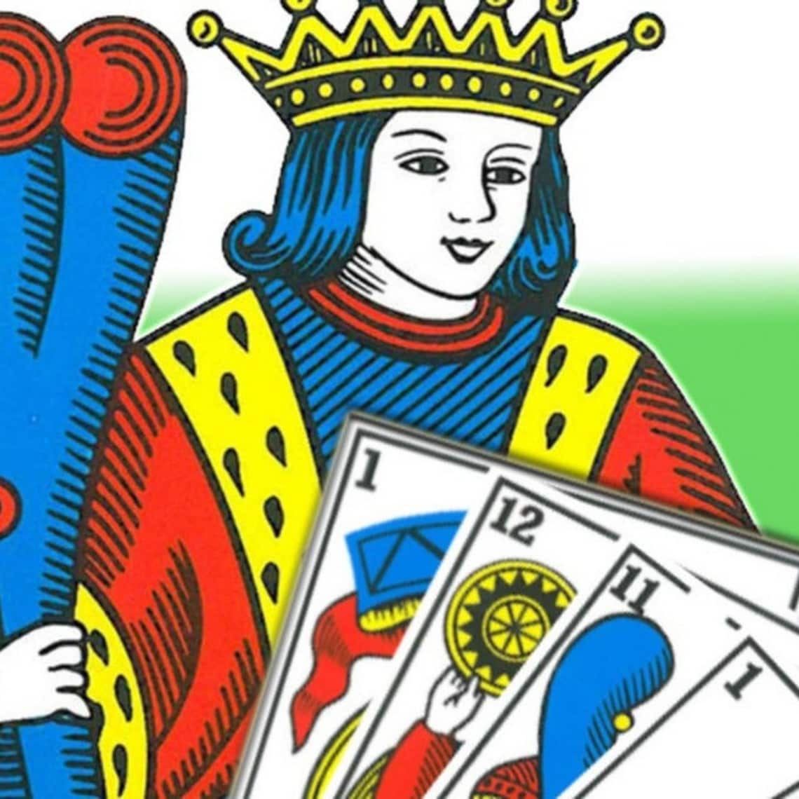 Morocco Playing CARDS, 40 Cartes Karta Moroccan Jeu Naipes and Spanish ...