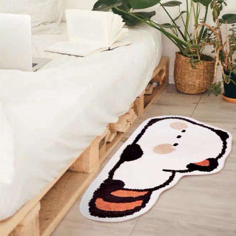 Funny Red Panda Bedroom Rug, Kawaii Kids Room Rug, Fluffy Bath Rug ...