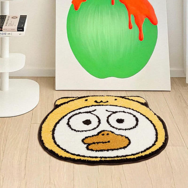 Cute Cartoon Duck Tufted Rug Kawaii Bedroom Rug Happ Duck - Etsy