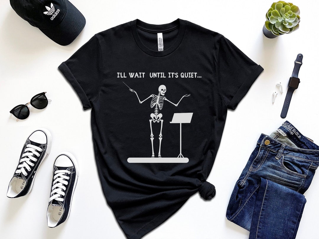 Skeleton Funny Conductor Unisex T-shirt | Funny Halloween Gift for ...