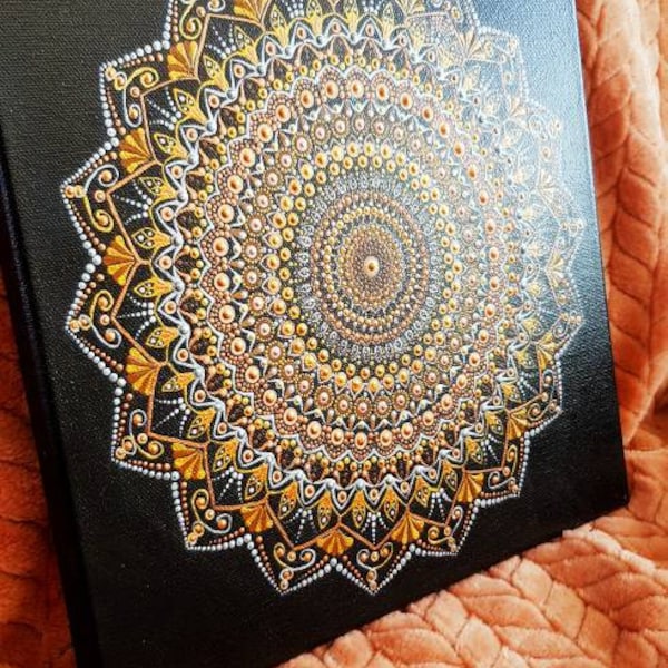 Dot Mandala Canvas - Etsy