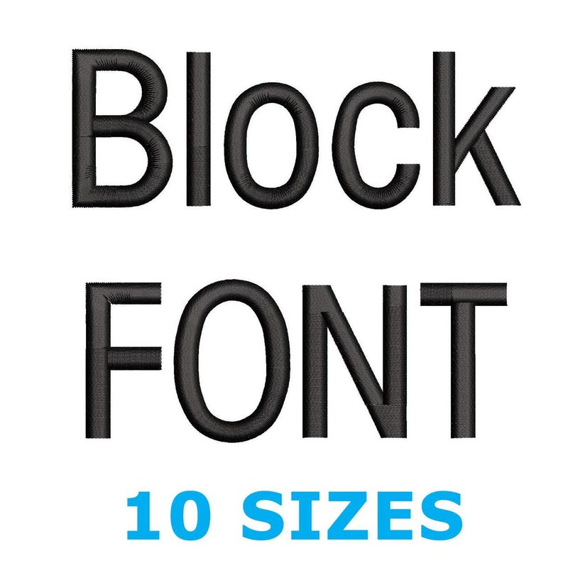 Large Embroidery Font - Etsy