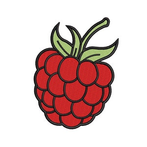 Raspberry EMBROIDERY DESIGN, Fruit Embroidery Files, Raspberry Patch ...
