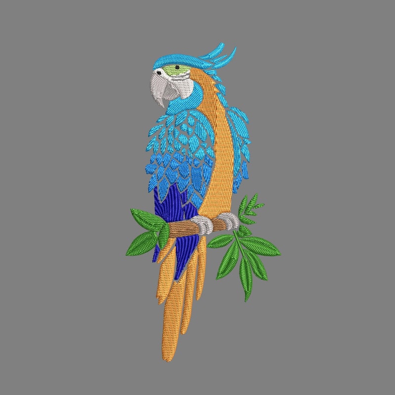 Parrot Embroidery - Etsy