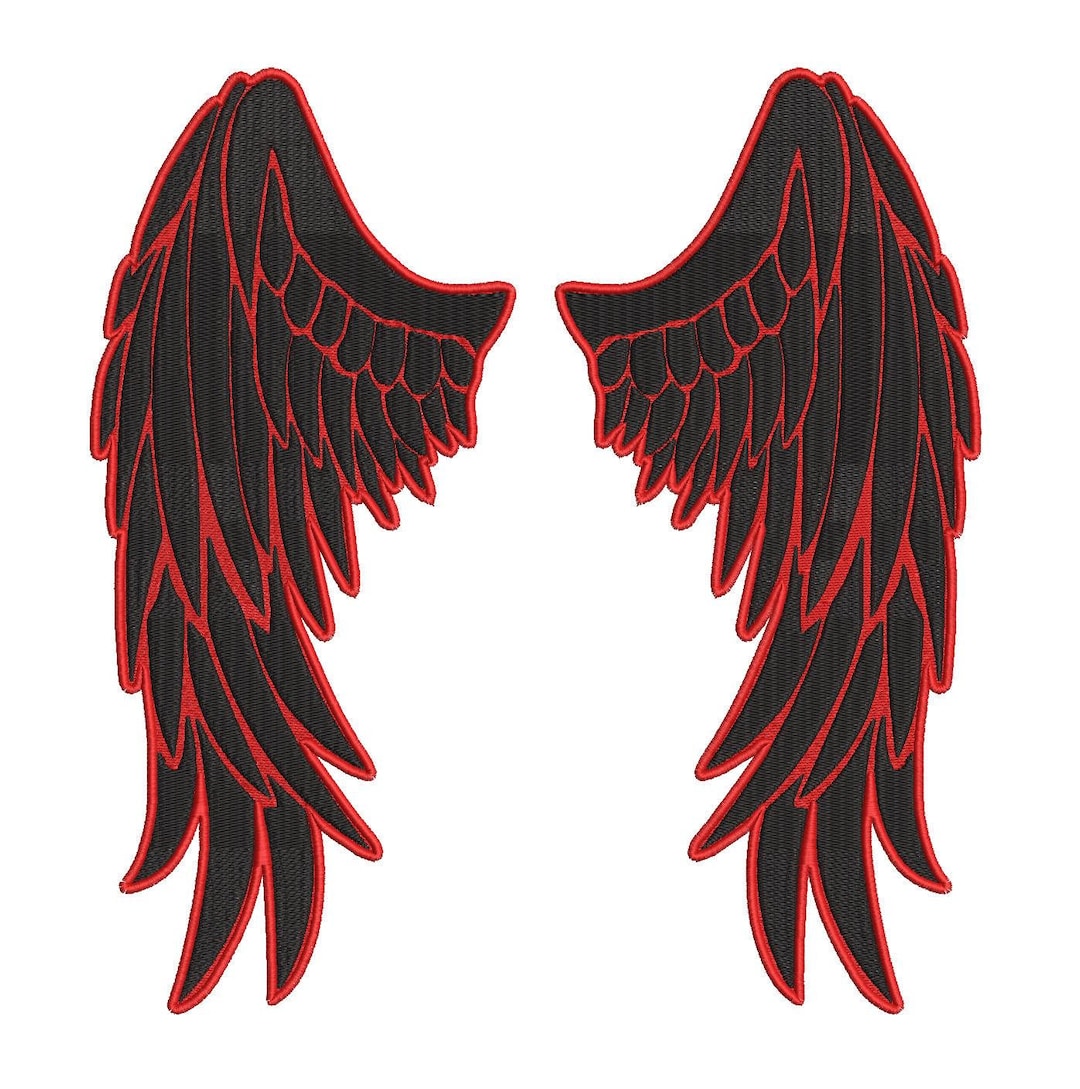 11'' Wings EMBROIDERY DESIGN, Embroidery Wings - Etsy