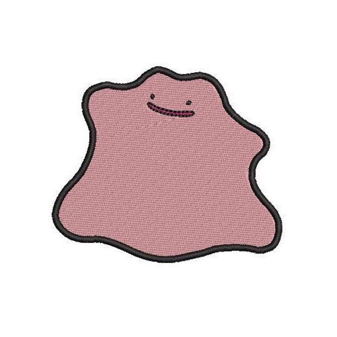 Pokemon Ditto Embroidery Design Pokemon Ditto, Machine File, Pokemon ...