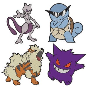 20 POKEMON EMBROIDERY DESIGNS Machine File Customize, Best Seller ...