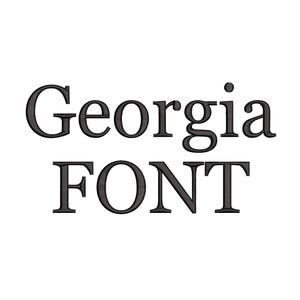 Embroidery Font Georgia 10 Sizes, Georgia Font Embroidery Machine File ...