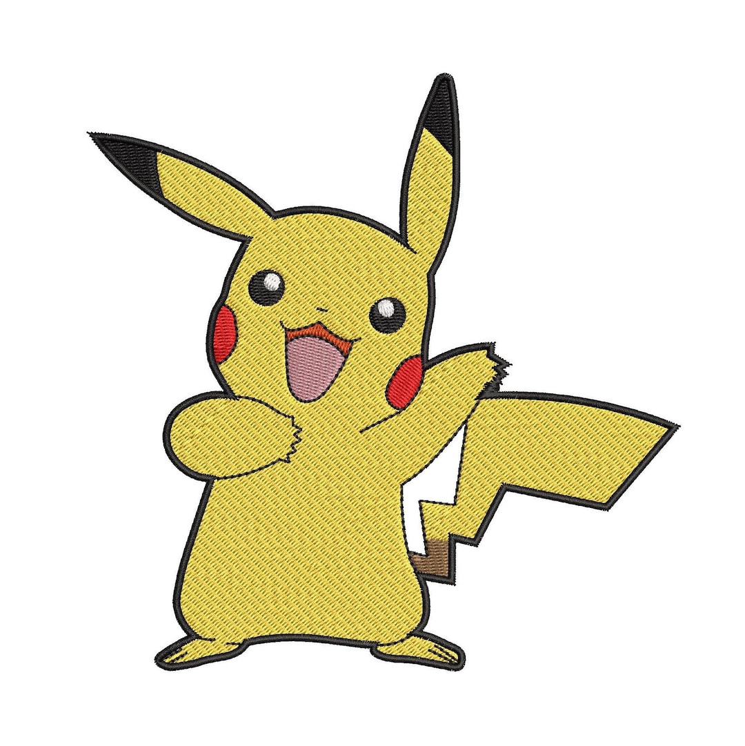 Pikachu Embroidery Design Pokemon Pikachu, Machine File, Pokemon ...