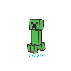 Minecraft Creeper Embroidery Design, Creeper, Patch File, Minecraft ...