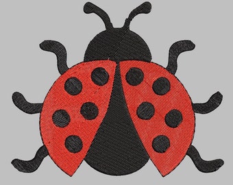 EMBROIDERY DESIGN LADYBUG 4 Sizes 2 - Etsy