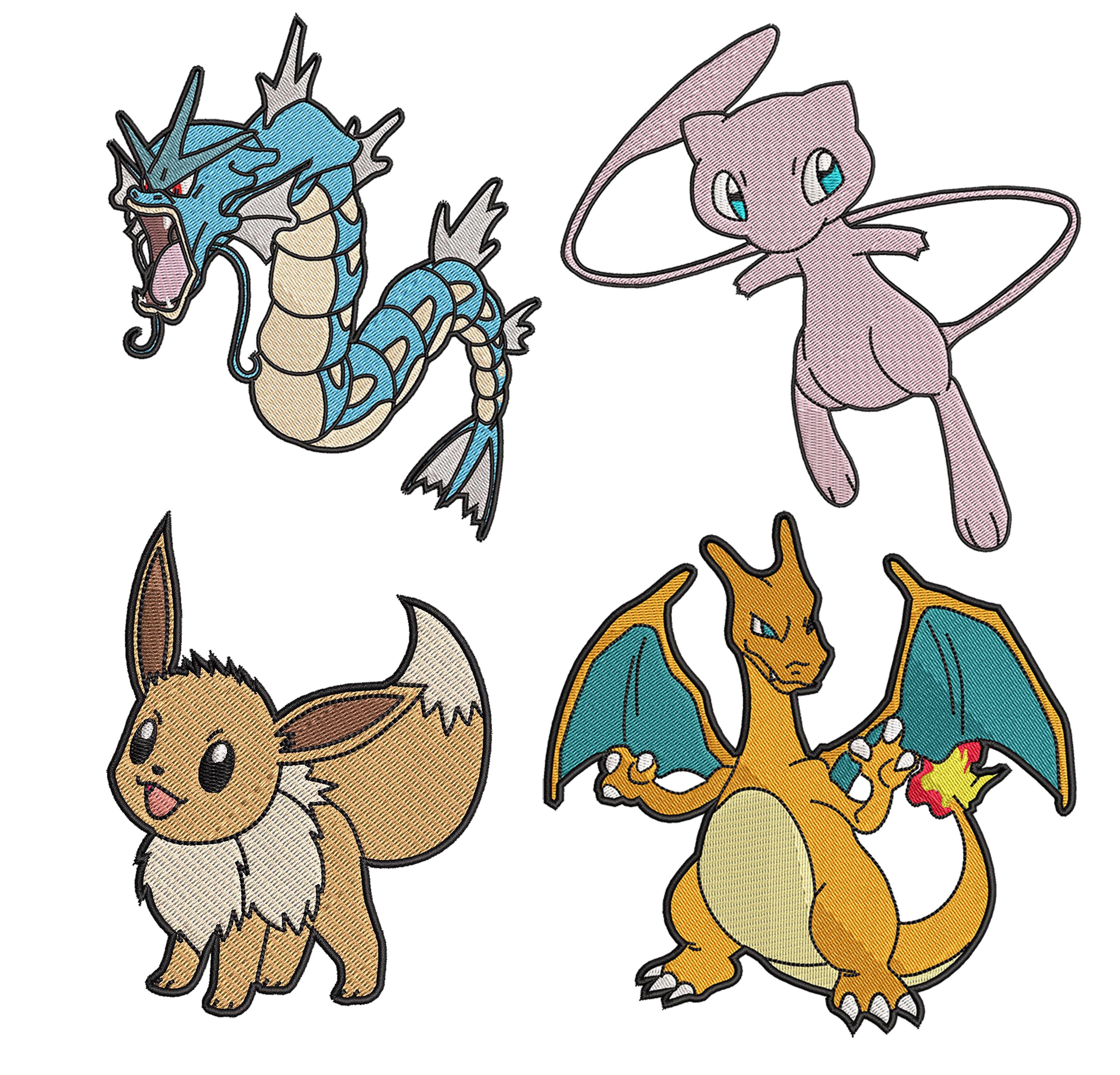 20 POKEMON EMBROIDERY DESIGNS Machine File Customize, Best Seller ...