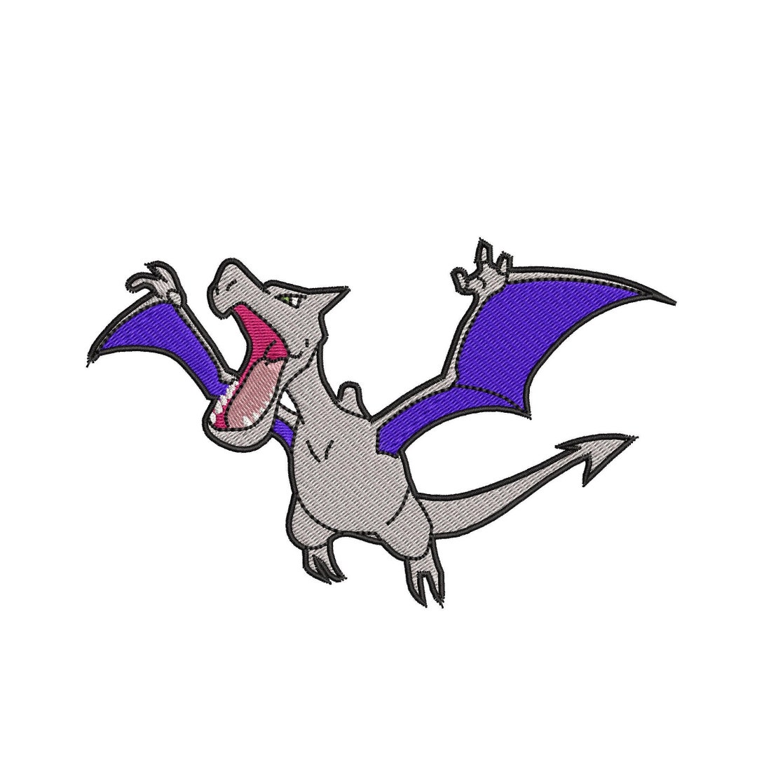 EMBROIDERY DESIGN Pokemon Aerodactyl, Pokemon Aerodactyl Embroidery ...