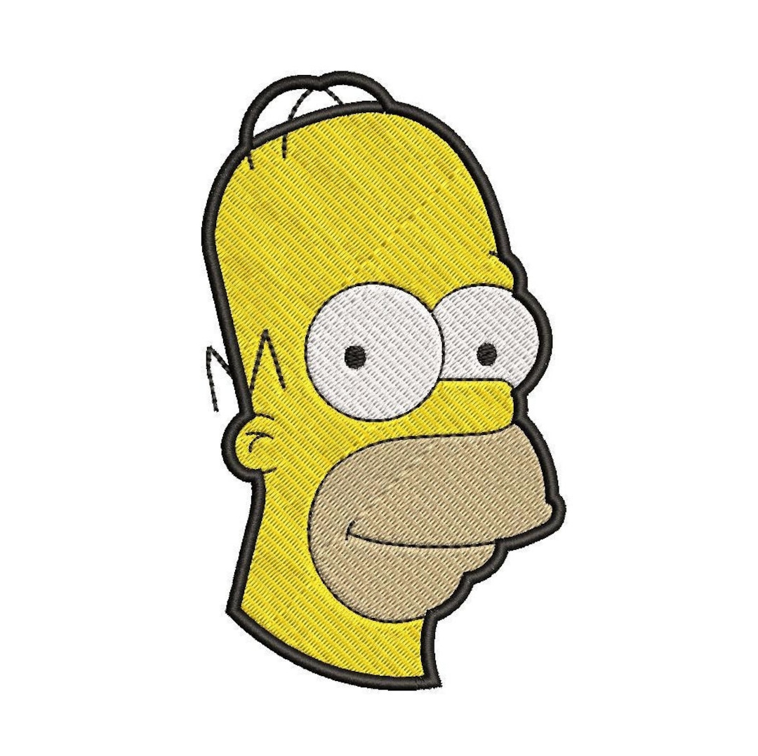 Homer Simpson, the Simpsons Embroidery Design #3 - Etsy