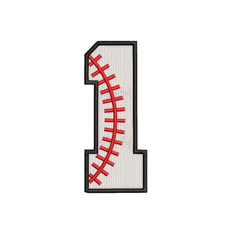Baseball Font Embroidery Design, 7 Sizes, Embroidery Baseball ...