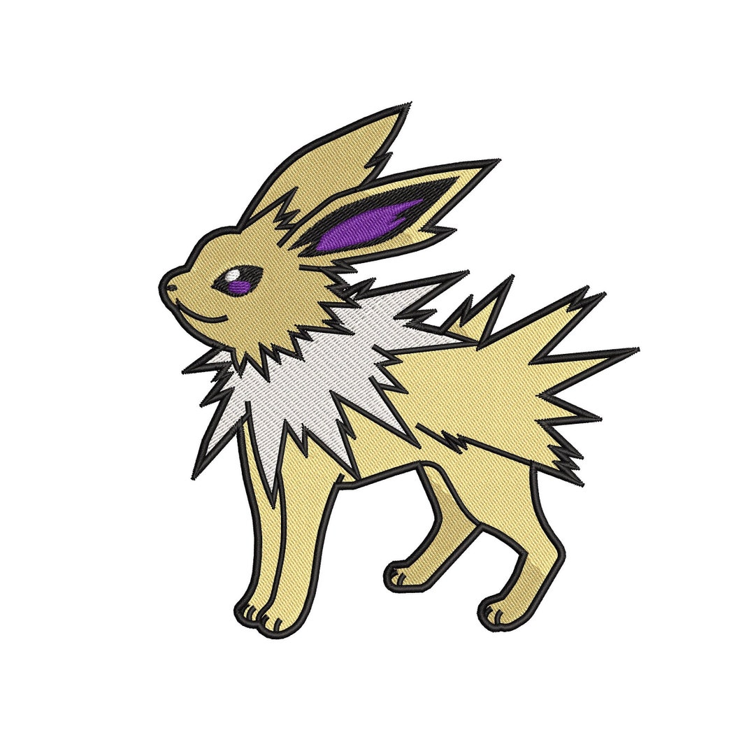 Pokemon Jolteon EMBROIDERY DESIGN Pokemon Jolteon, Pokemon Embroidery ...