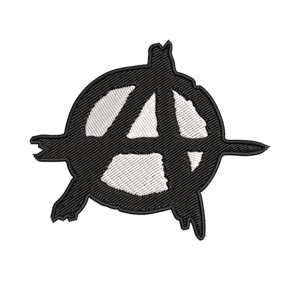Anarchy Symbol EMBROIDERY DESIGN - Etsy