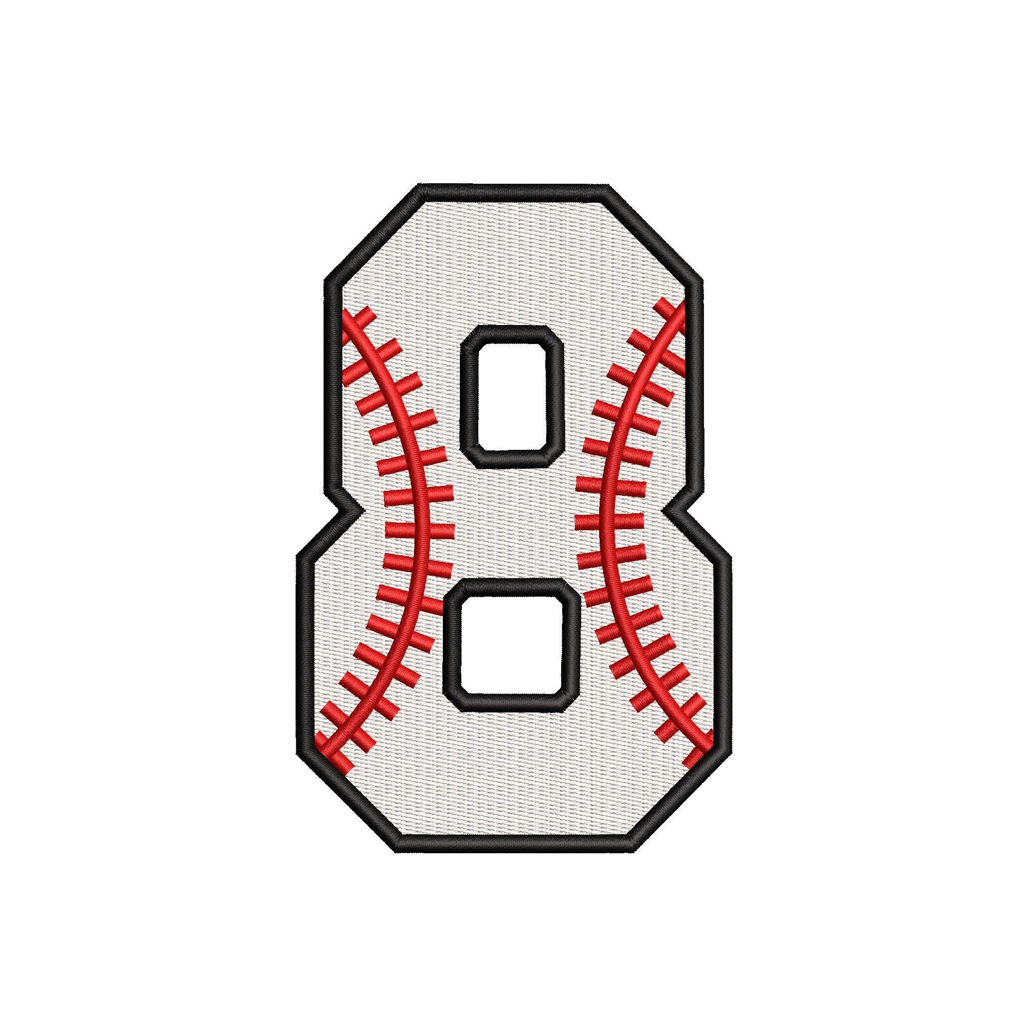 Baseball Font Embroidery Design, 7 Sizes, Embroidery Baseball ...