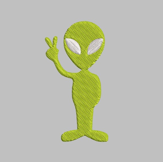Alien EMBROIDERY DESIGN Alien 2 | Etsy