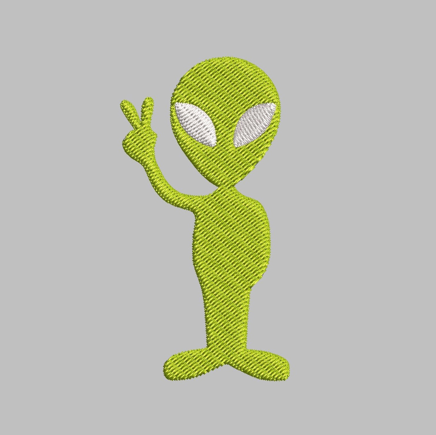 Alien EMBROIDERY DESIGN Alien 2 - Etsy