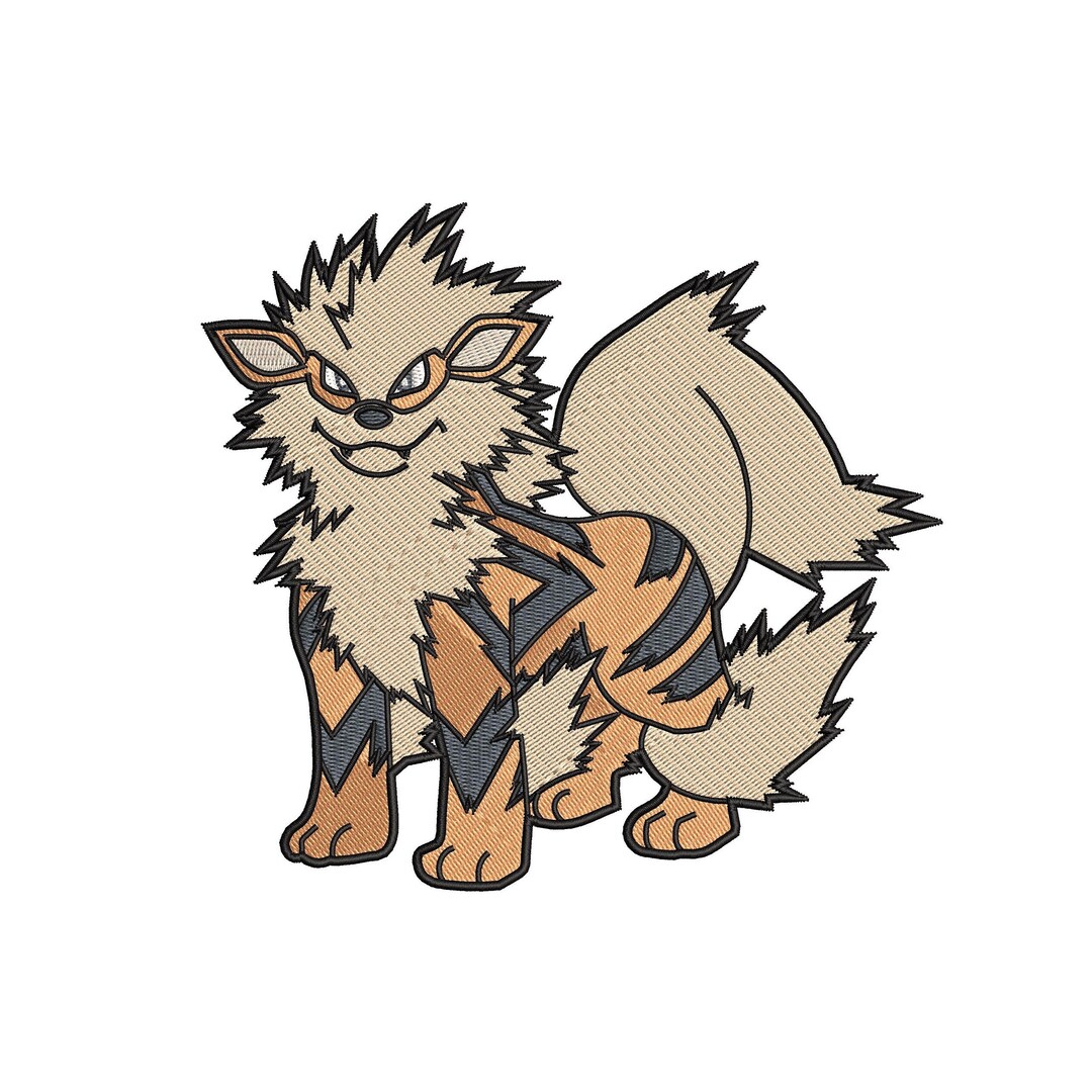 Pokemon Arcanine EMBROIDERY DESIGN Pokemon Arcanine, Pokemon Arcanine ...