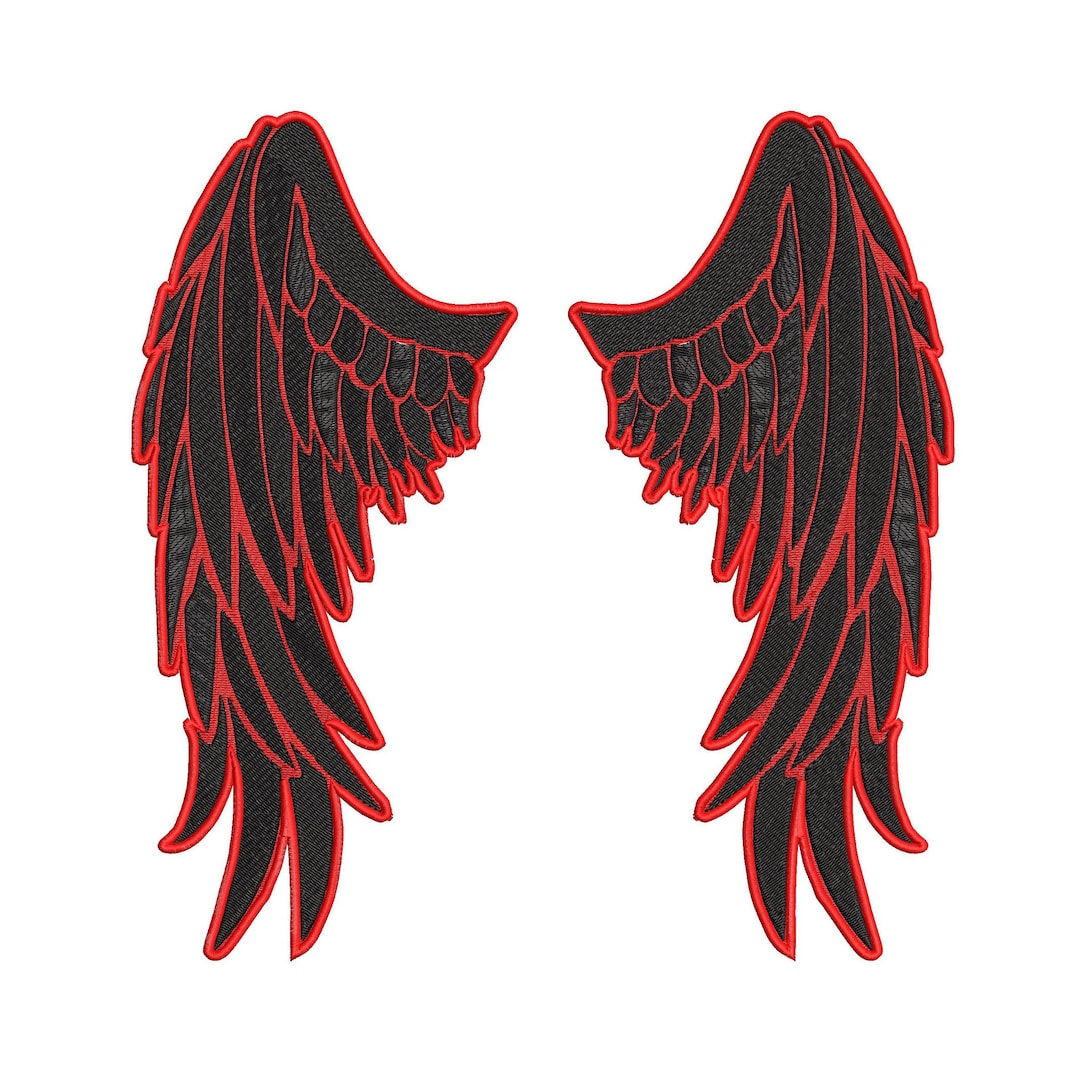11'' Wings EMBROIDERY DESIGN, Embroidery Wings - Etsy