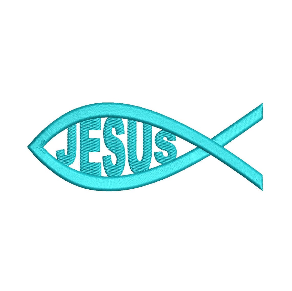 Christian Fish Jesus Symbol Embroidery Design - Digital Download - 5 ...
