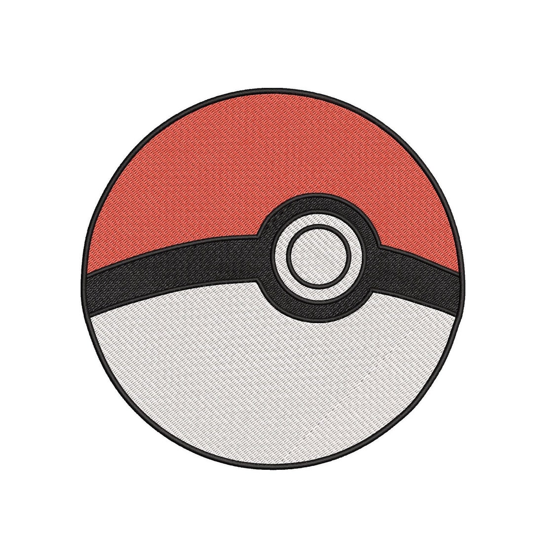 EMBROIDERY DESIGN Pokemon Pokeball, Pokemon Pokeball Embroidery Design ...