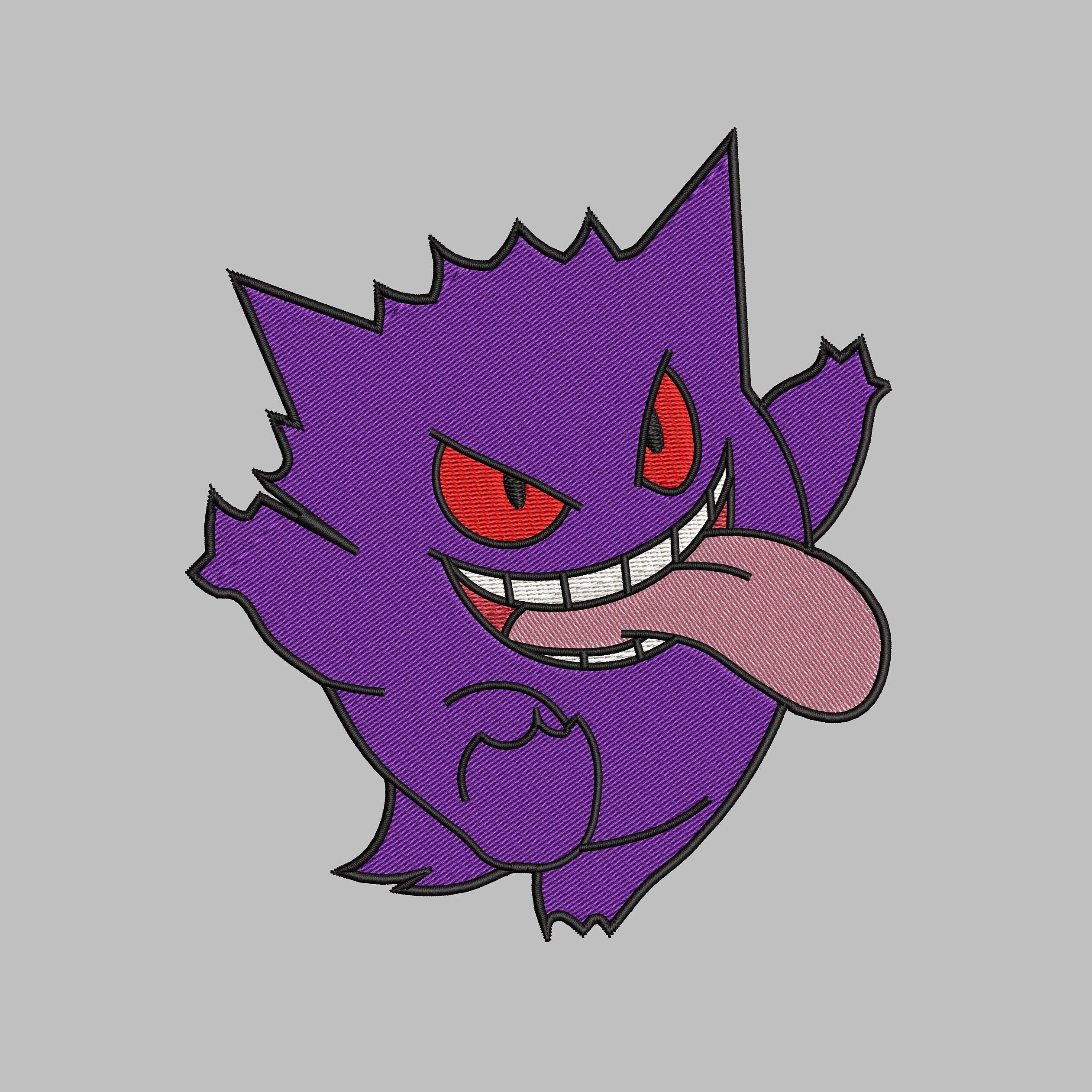 Gengar Pokemon EMBROIDERY DESIGN Pokemon Gengar Pokemon Embroidery ...