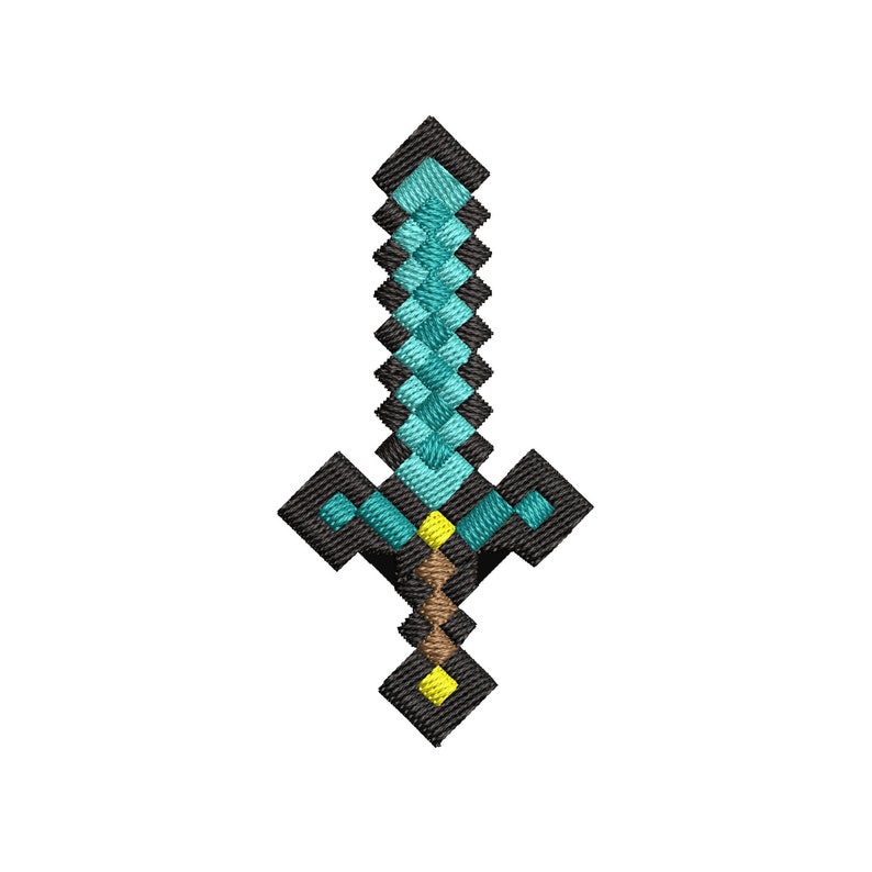 Minecraft Sword Embroidery Design, Minecraft EMBROIDERY DESIGN ...