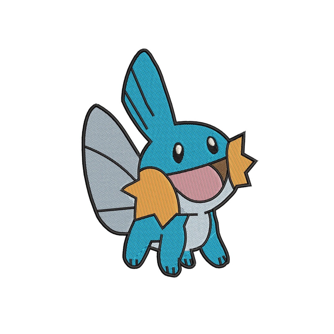 Pokemon Mudkip EMBROIDERY DESIGN Pokemon Mudkip Pokemon Embroidery ...