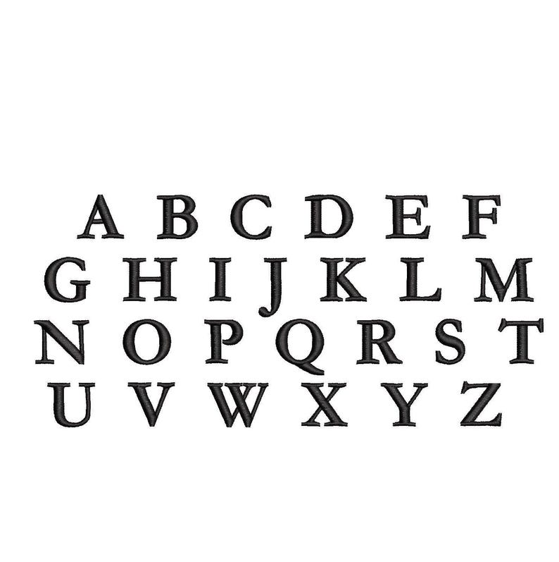 Embroidery Font Garamond 10 Sizes, Garamond Font Embroidery Machine ...