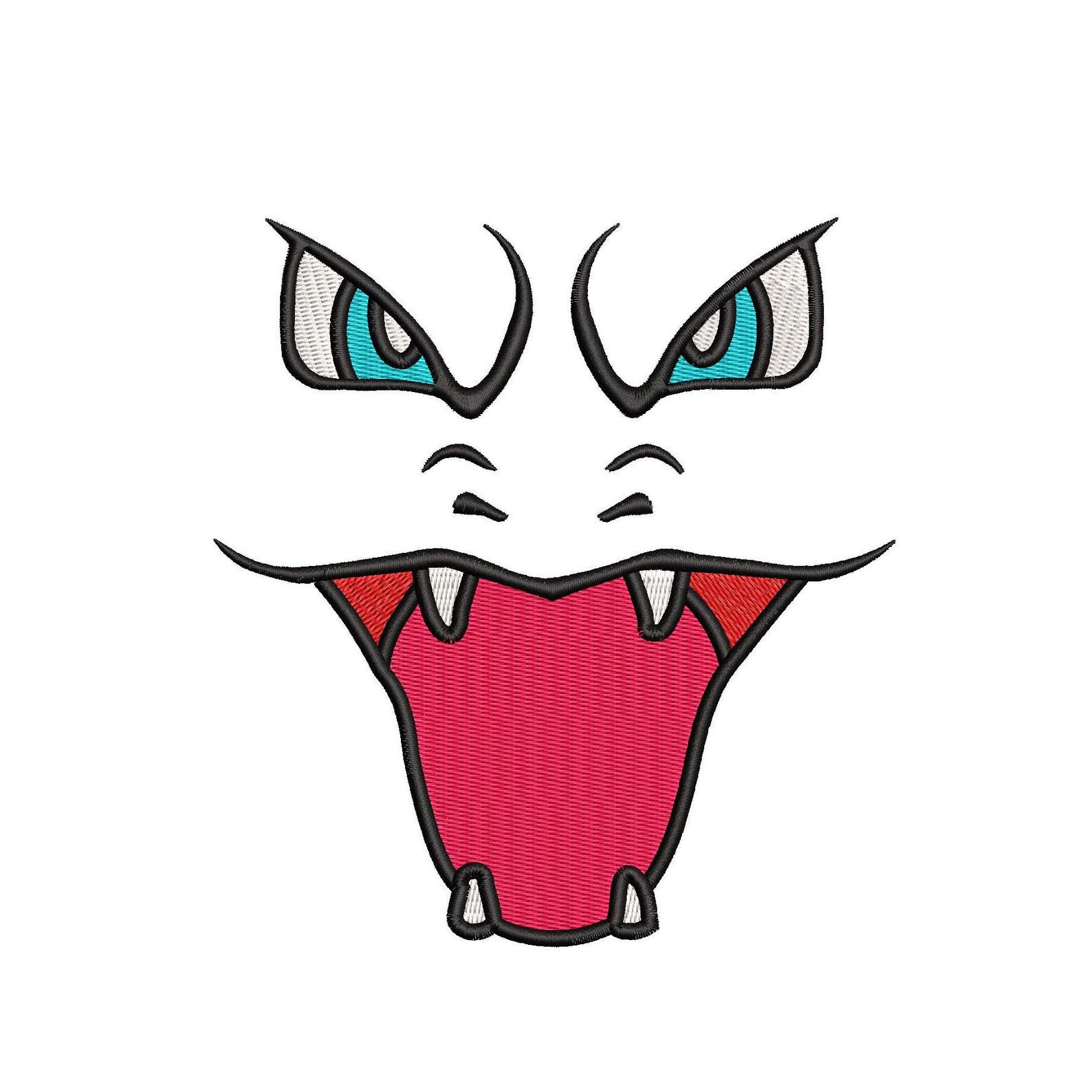 EMBROIDERY DESIGN Pokemon Charizard Face, Pokemon Charizard Eyes ...