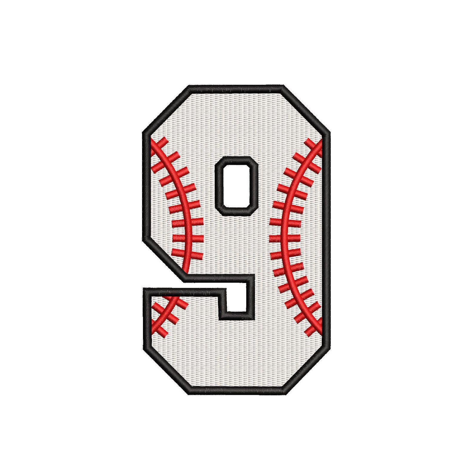 Baseball Font Embroidery Design, 7 Sizes, Embroidery Baseball ...