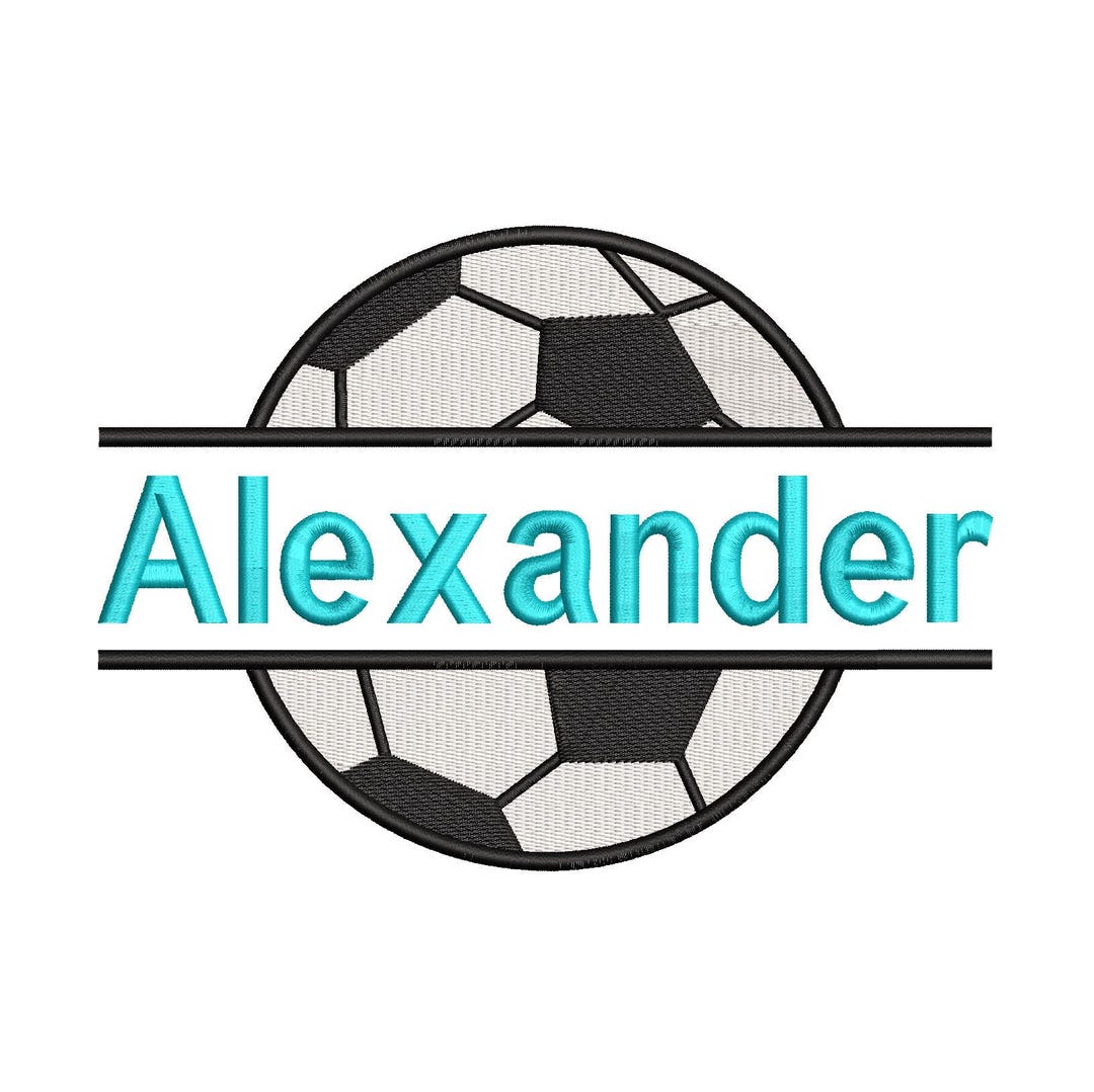 Soccer Monogram Embroidery Design - Instant Download, 7 Sizes, Machine ...