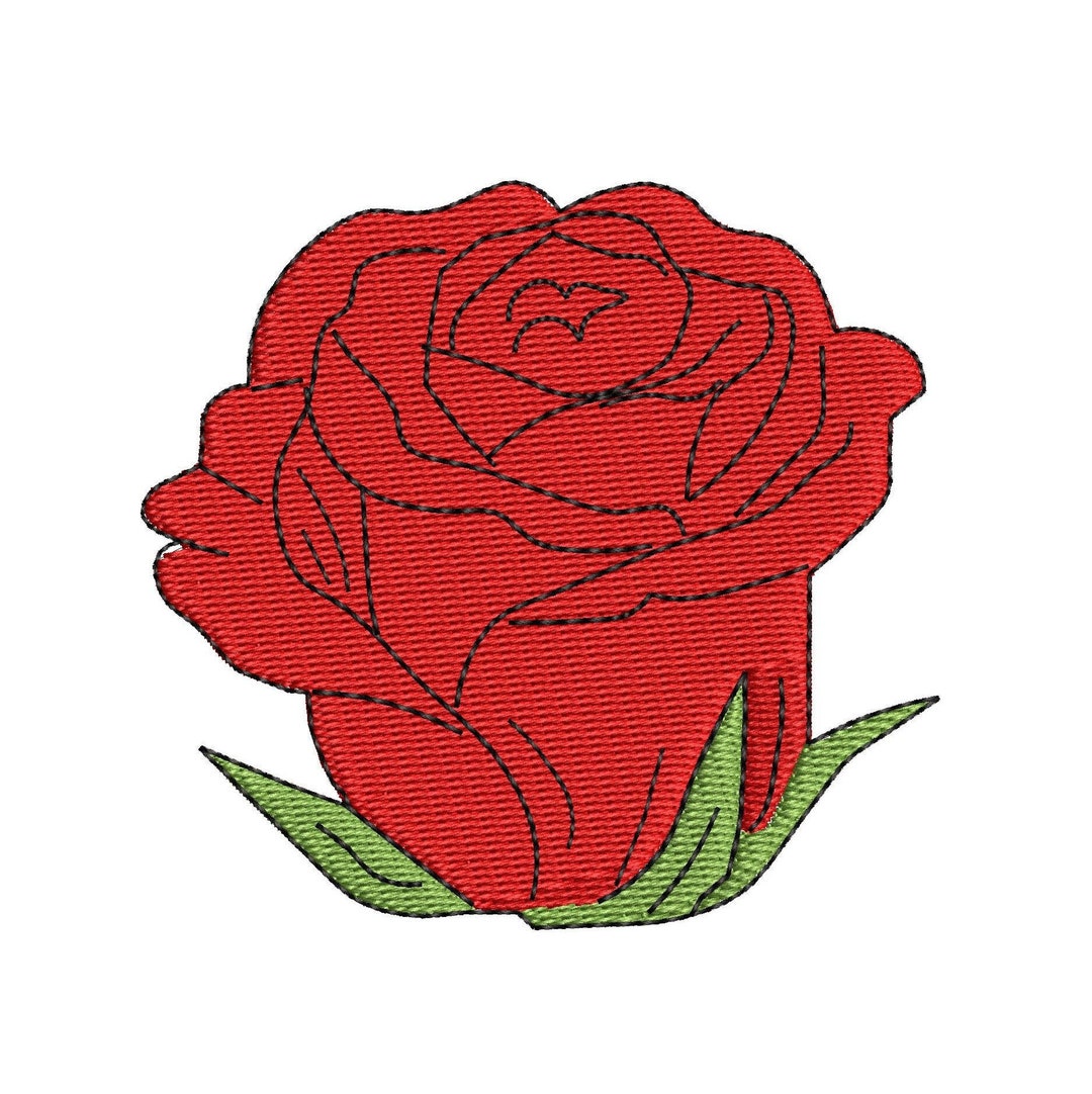 ROSE, Flower EMBROIDERY DESIGN, Rose #2 - Etsy