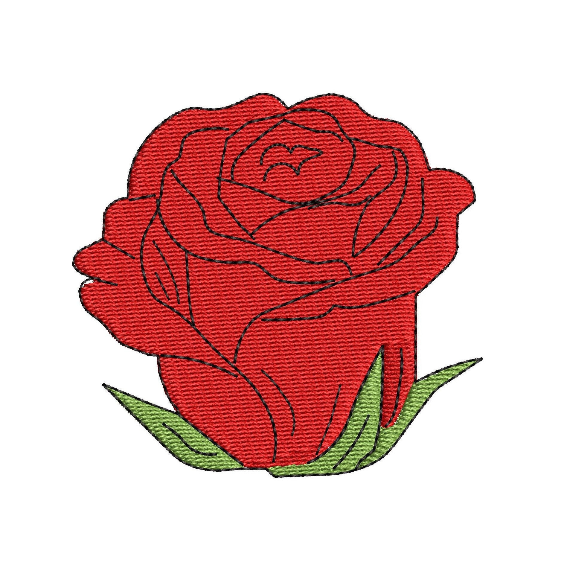 ROSE Flower EMBROIDERY DESIGN Rose 2 | Etsy