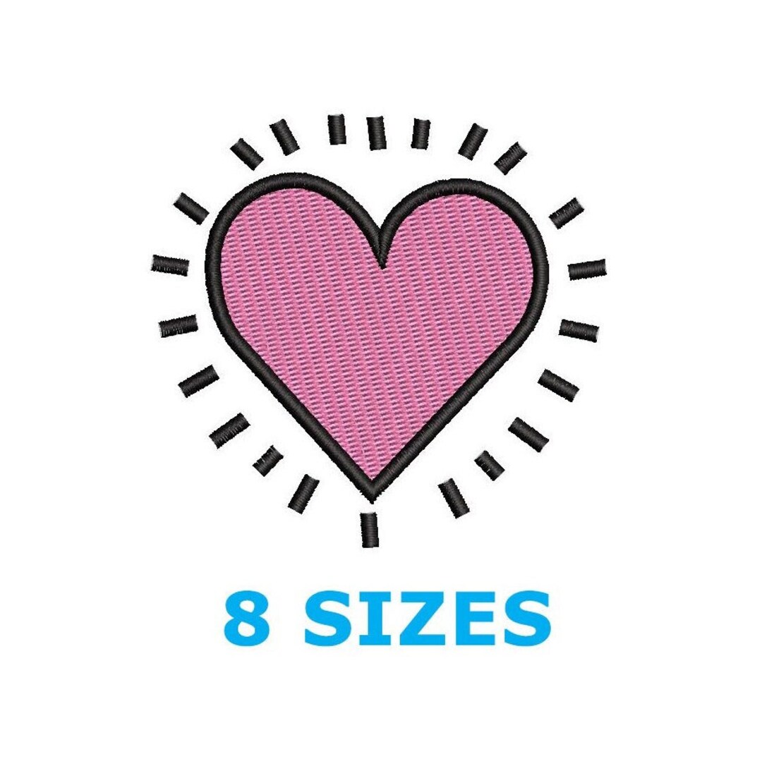 Heart EMBROIDERY DESIGN Files, Heart Embroidery Files, Patch Files ...