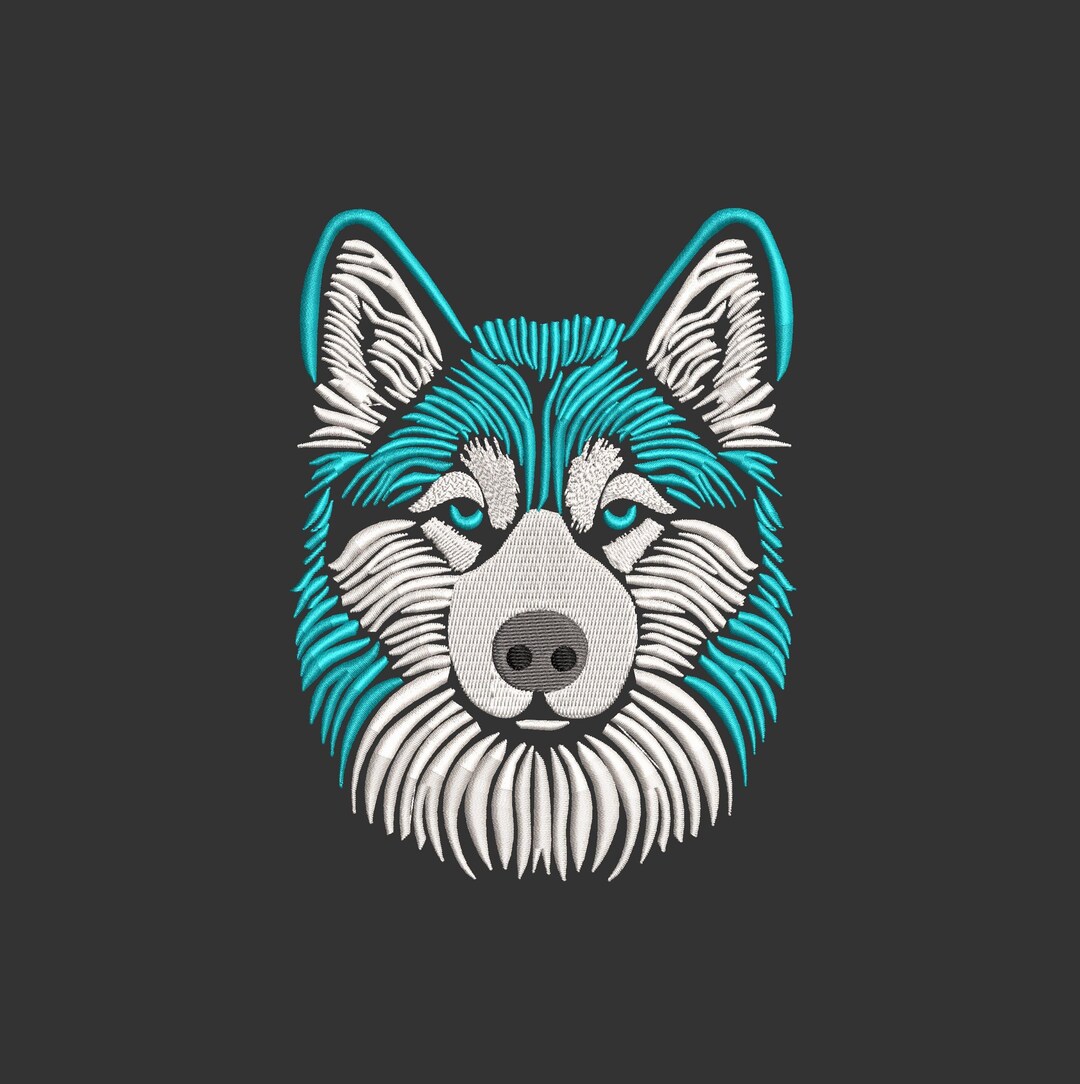 Husky Dog EMBROIDERY DESIGN Husky Dog, Husky Embroidery Design File ...