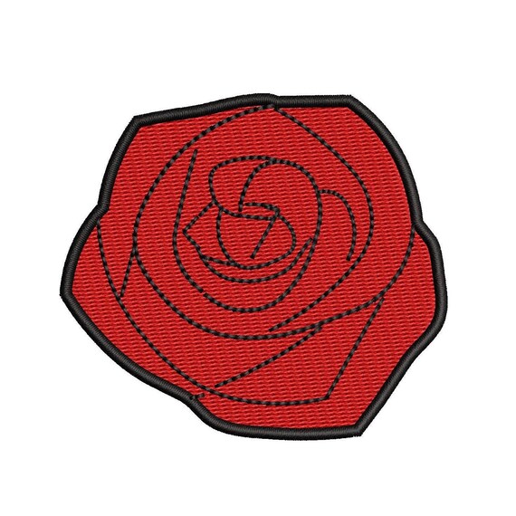 ROSE Flower EMBROIDERY DESIGN Rose 3 | Etsy