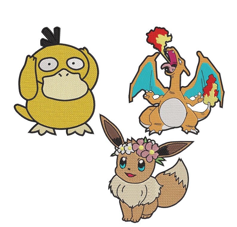 25 POKEMON EMBROIDERY DESIGNS Machine File Customize, Best Seller ...