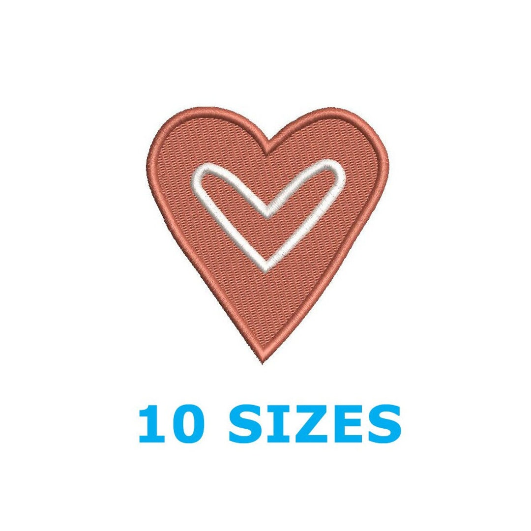 Heart EMBROIDERY DESIGN, Heart Embroidery Files, Patch Files , Machine ...