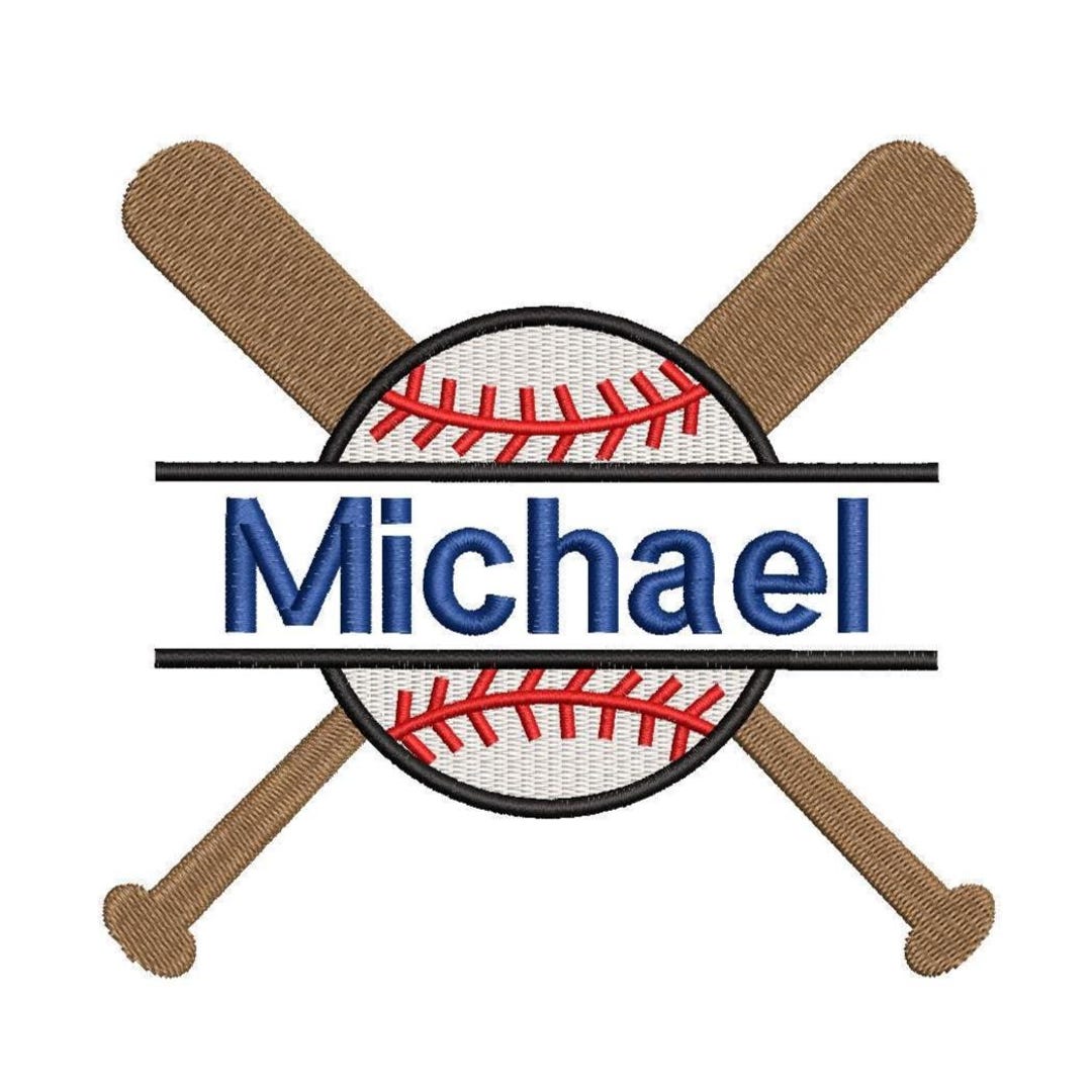 Baseball Monogram Embroidery Design - Instant Download, 6 Sizes ...