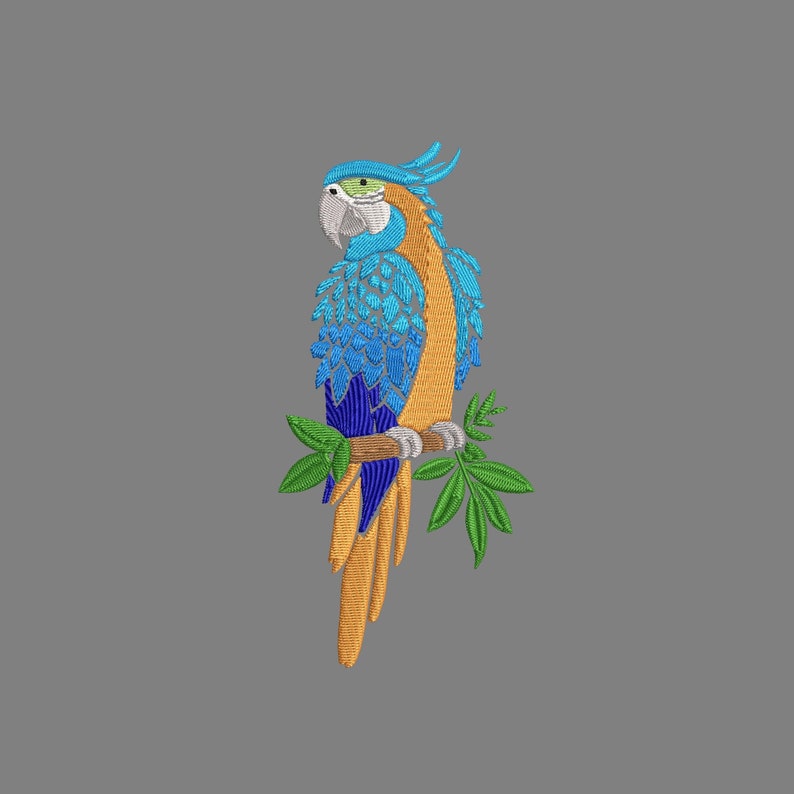 Parrot EMBROIDERY DESIGN Machine File, Parrot Embroidery Design File ...