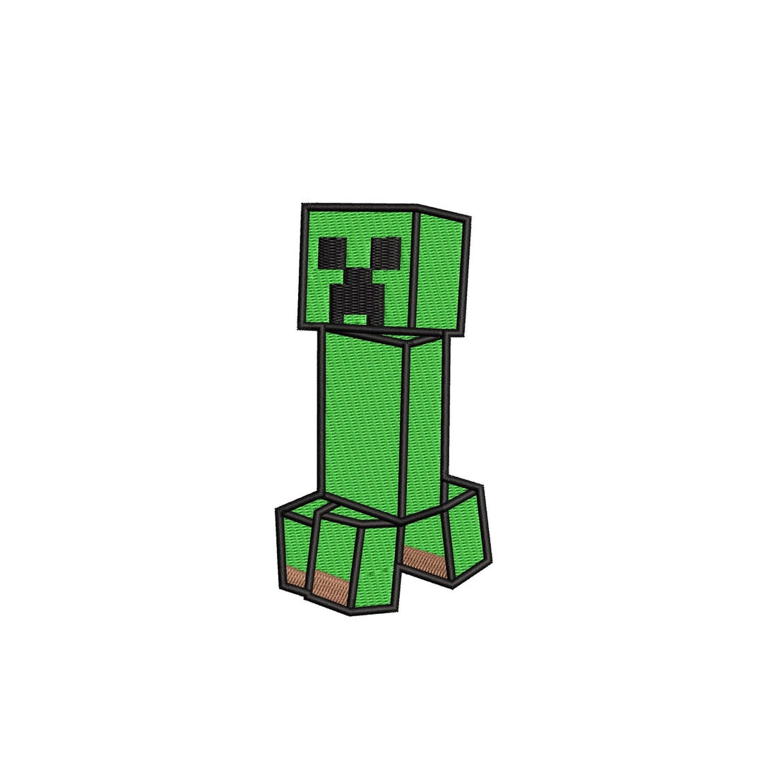 Minecraft Creeper Embroidery Design, Creeper, Patch File, Minecraft ...